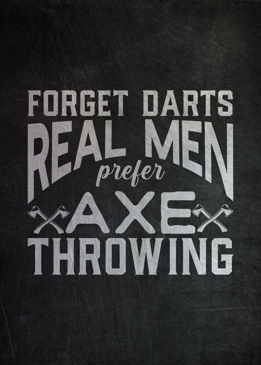 'Axe Throwing Hatchet ' Poster by PosterWorld | Displate