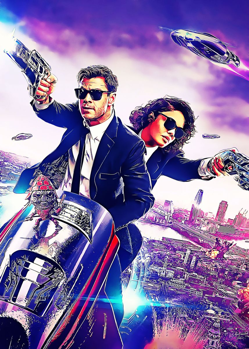 'men in black' Poster by marco yan | Displate