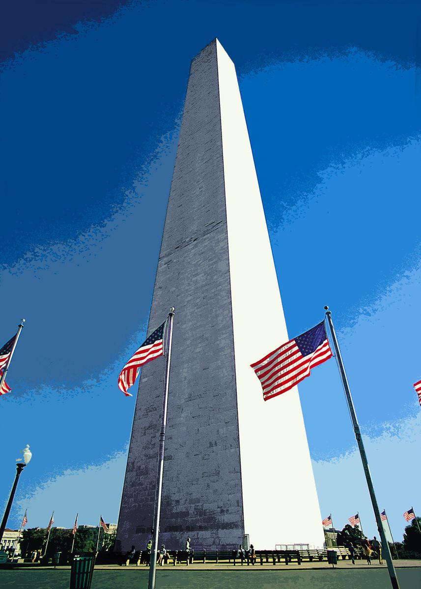 'Washington Monument' Poster, picture, metal print, paint by Nick Lopez ...