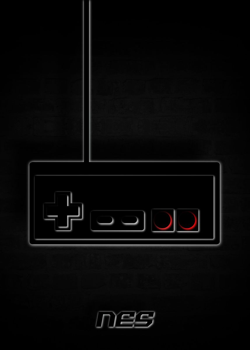 'NES Controller' Poster, picture, metal print, paint by Jerri Scxfield ...