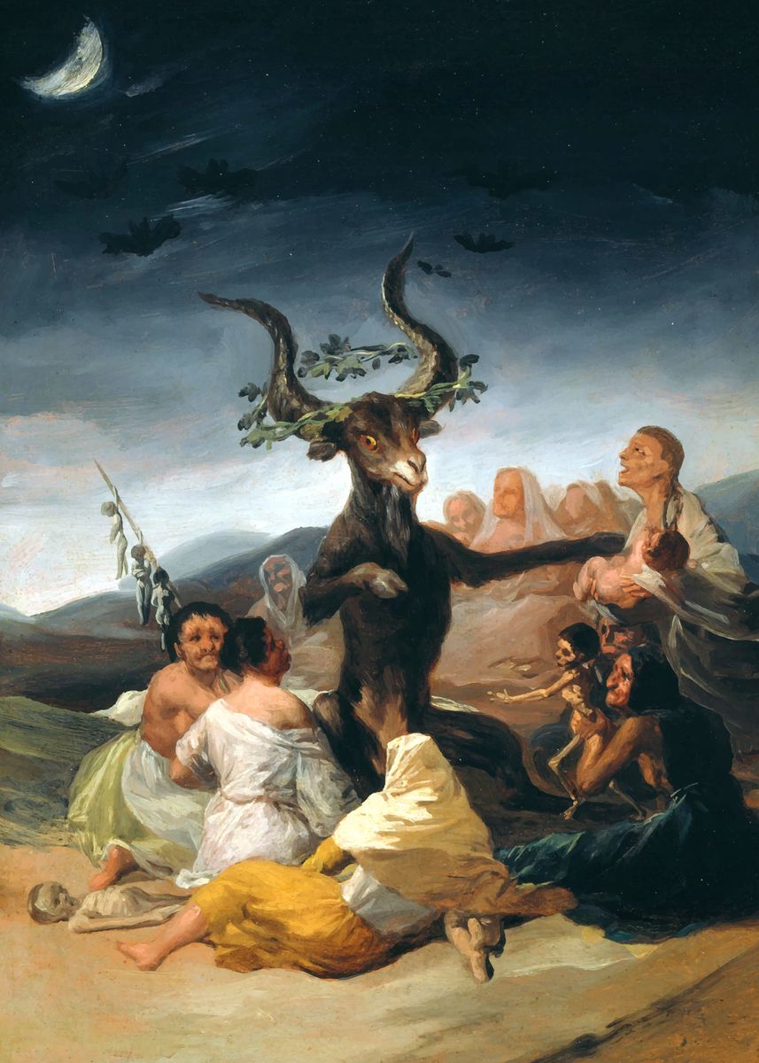 'The coven Goya' Poster, picture, metal print, paint by ArtGallery ...