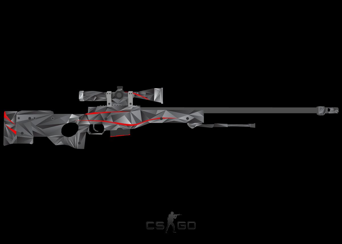 'AWP redline' Poster by Dylan Val | Displate
