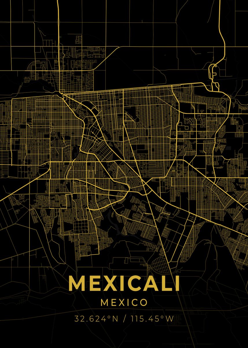 'Mexicali Mexico' Poster, picture, metal print, paint by Conceptual ...