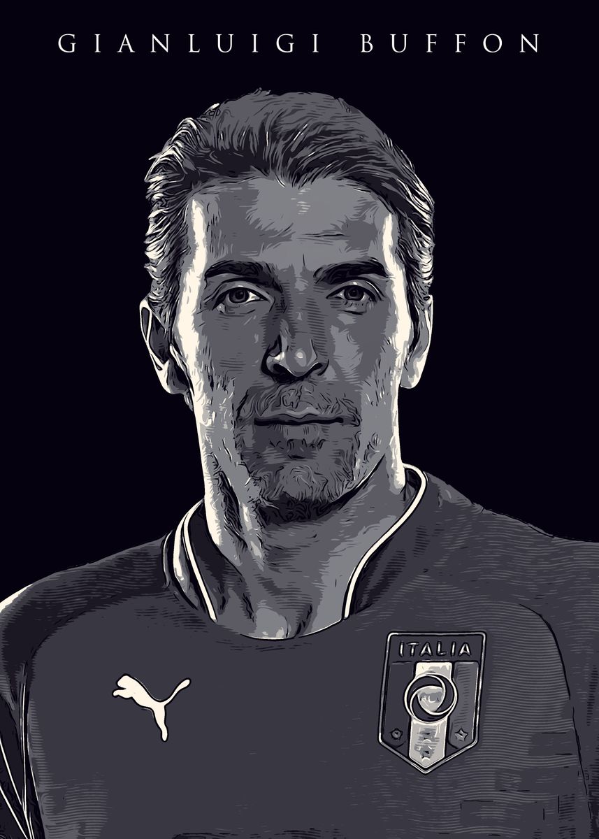 'Gianluigi Buffon' Poster, picture, metal print, paint by The Sulung ...