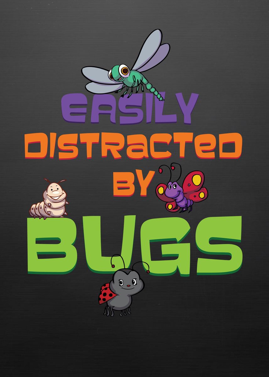 'Entomologist Bug Nerd' Poster, picture, metal print, paint by Biglui ...