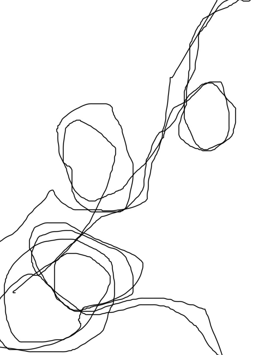 'scribble abstract pen' Poster, picture, metal print, paint by LAST ...