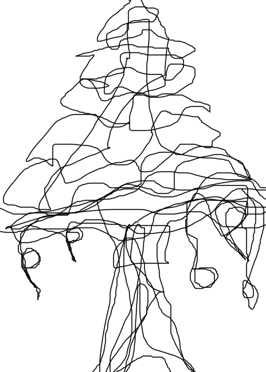 'scribble abstract pen' Poster, picture, metal print, paint by LAST ...