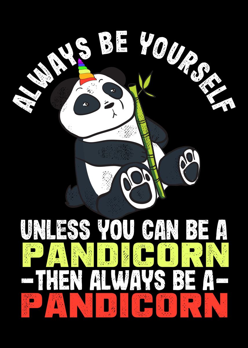 'Pandicorn panda unicorn' Poster by Marc Kolb | Displate