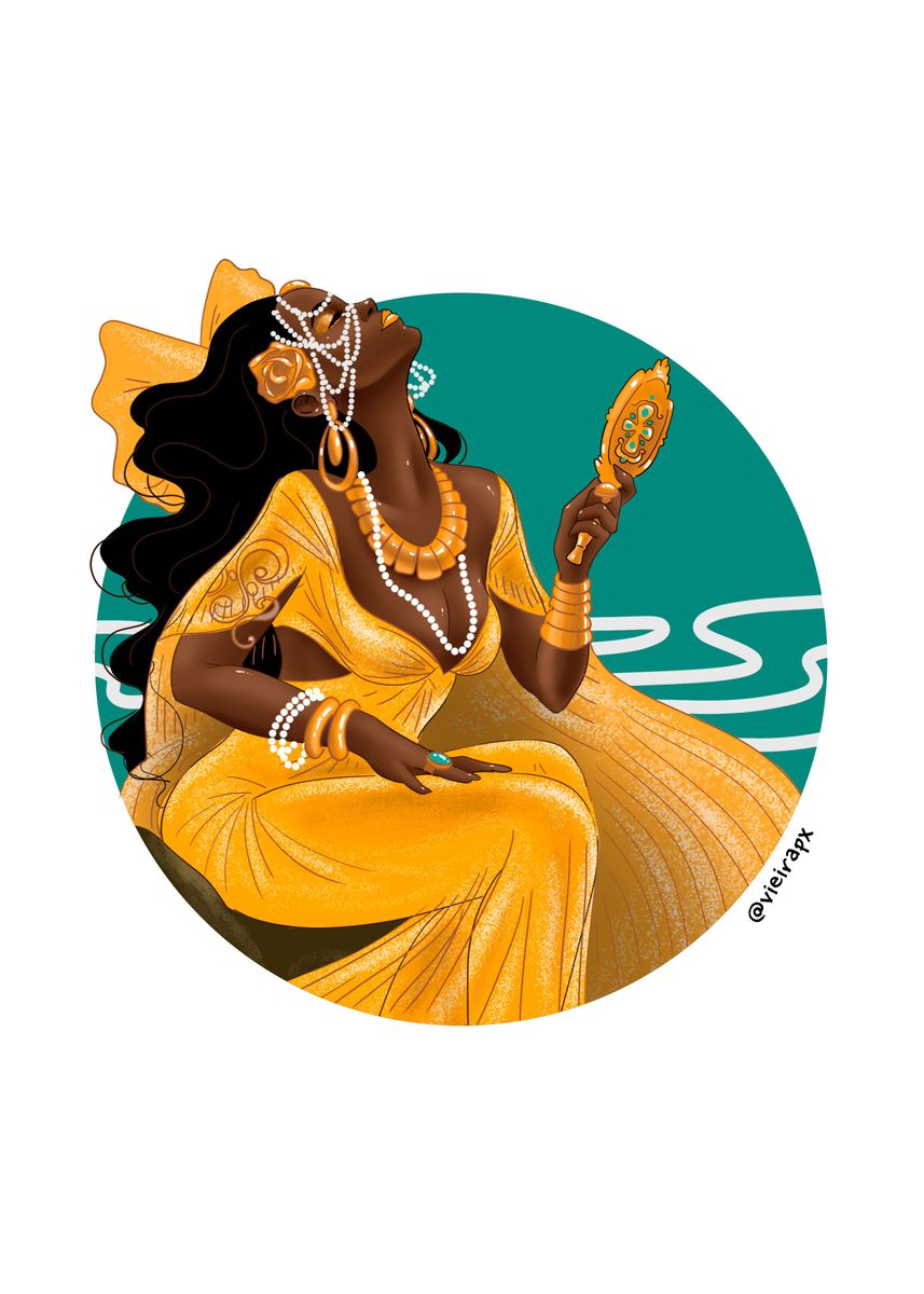 'Osun' Poster, picture, metal print, paint by Marco Vieira | Displate