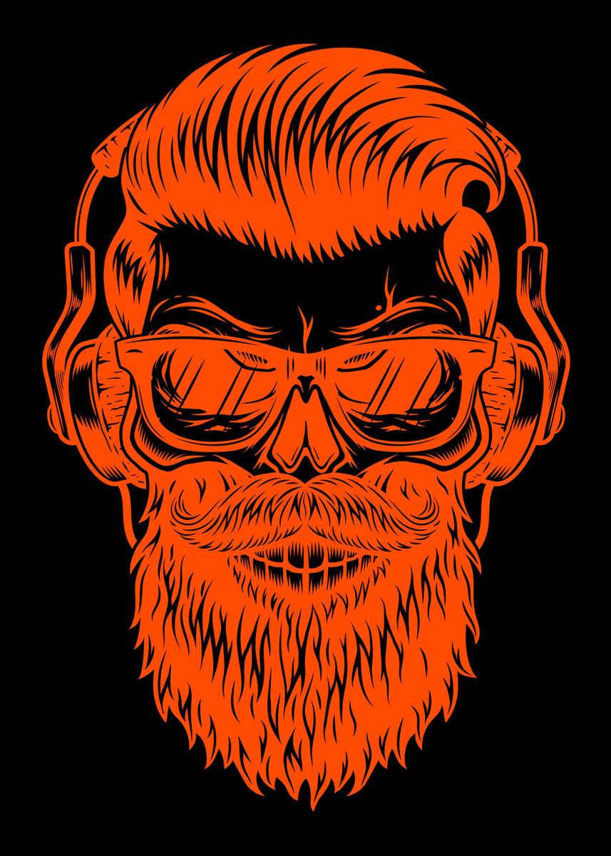 'The Orange Dude' Poster, picture, metal print, paint by Daryl ...