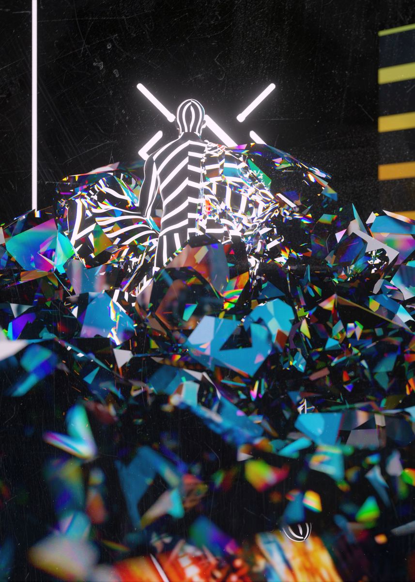 'BREAKTHROUGH' Poster, picture, metal print, paint by Stefan Mathez ...