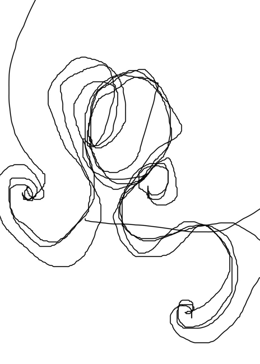 'scribble abstract pen' Poster by LAST LIGHT | Displate