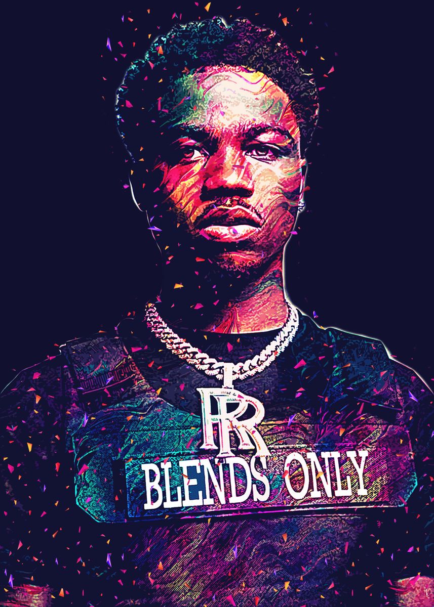'Roddy Ricch' Poster, picture, metal print, paint by ru ke | Displate