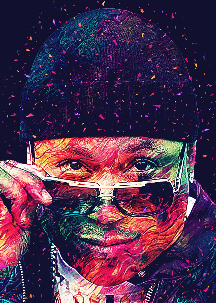 'LL Cool J' Poster, picture, metal print, paint by SA KE | Displate