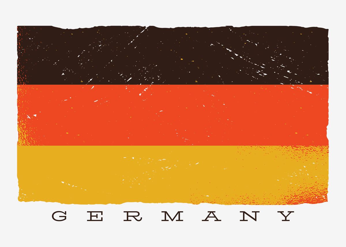 'Distressed Germany Flag' Poster by Poster Parlor | Displate