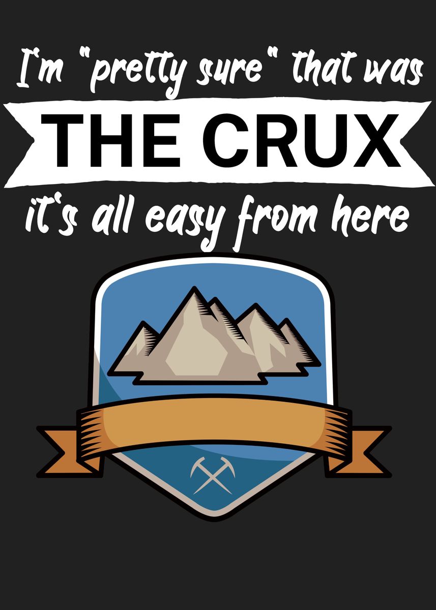 'the crux' Poster, picture, metal print, paint by maxdesign | Displate