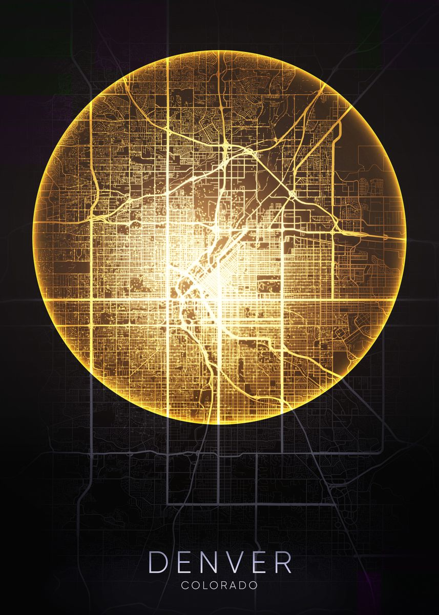 'denver colorado' Poster, picture, metal print, paint by SplashDesign ...