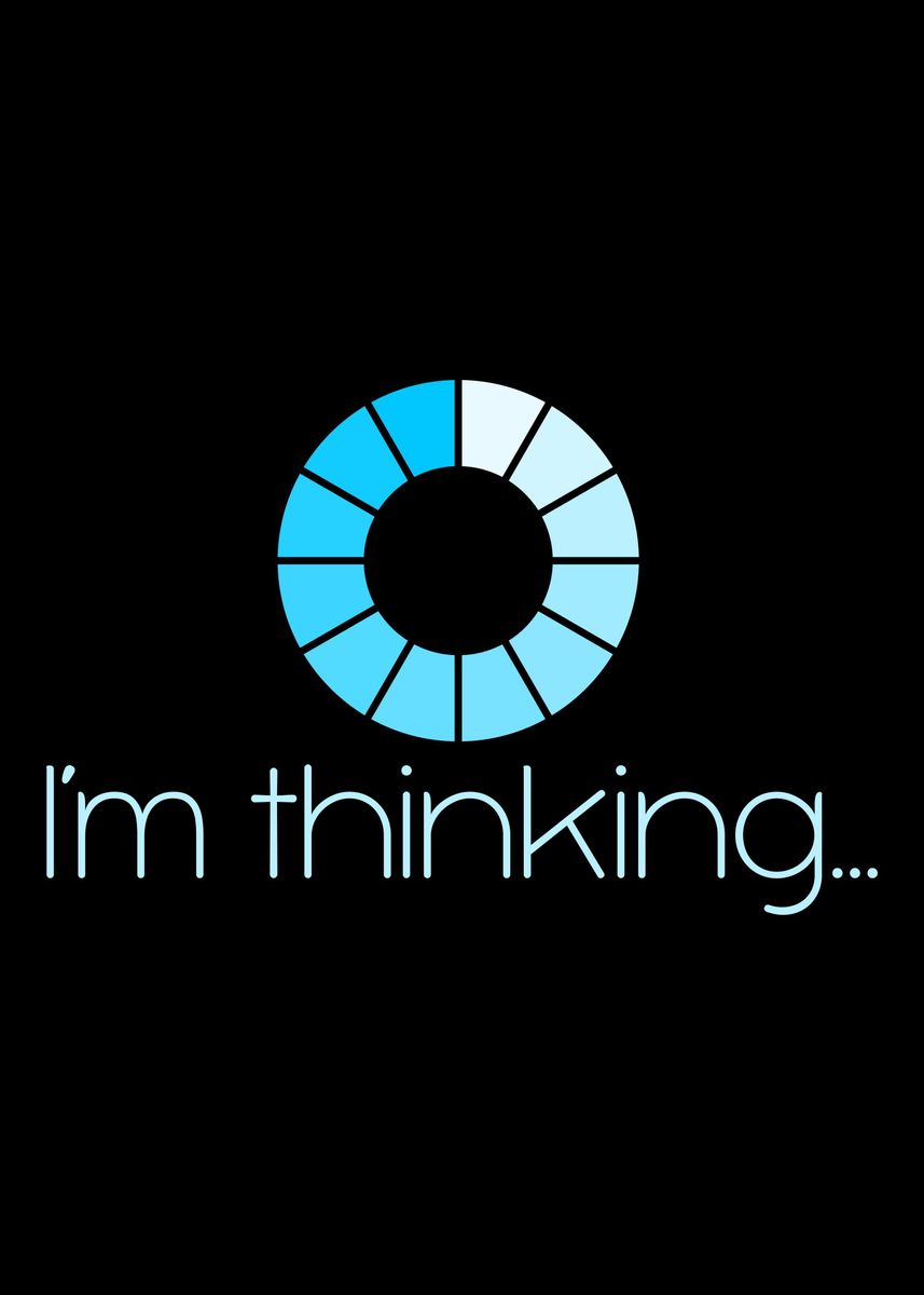'I am thinking' Poster, picture, metal print, paint by LeSheer Displate ...