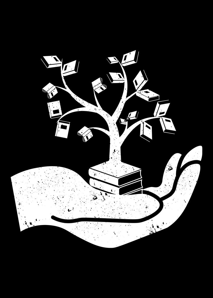 'Reading Tree Hand Literacy' Poster by schmidde | Displate