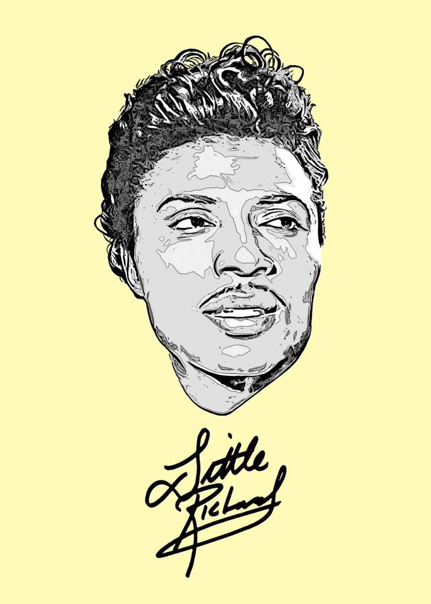 'Little Richard' Poster, picture, metal print, paint by AsRiyan RoMeydi ...