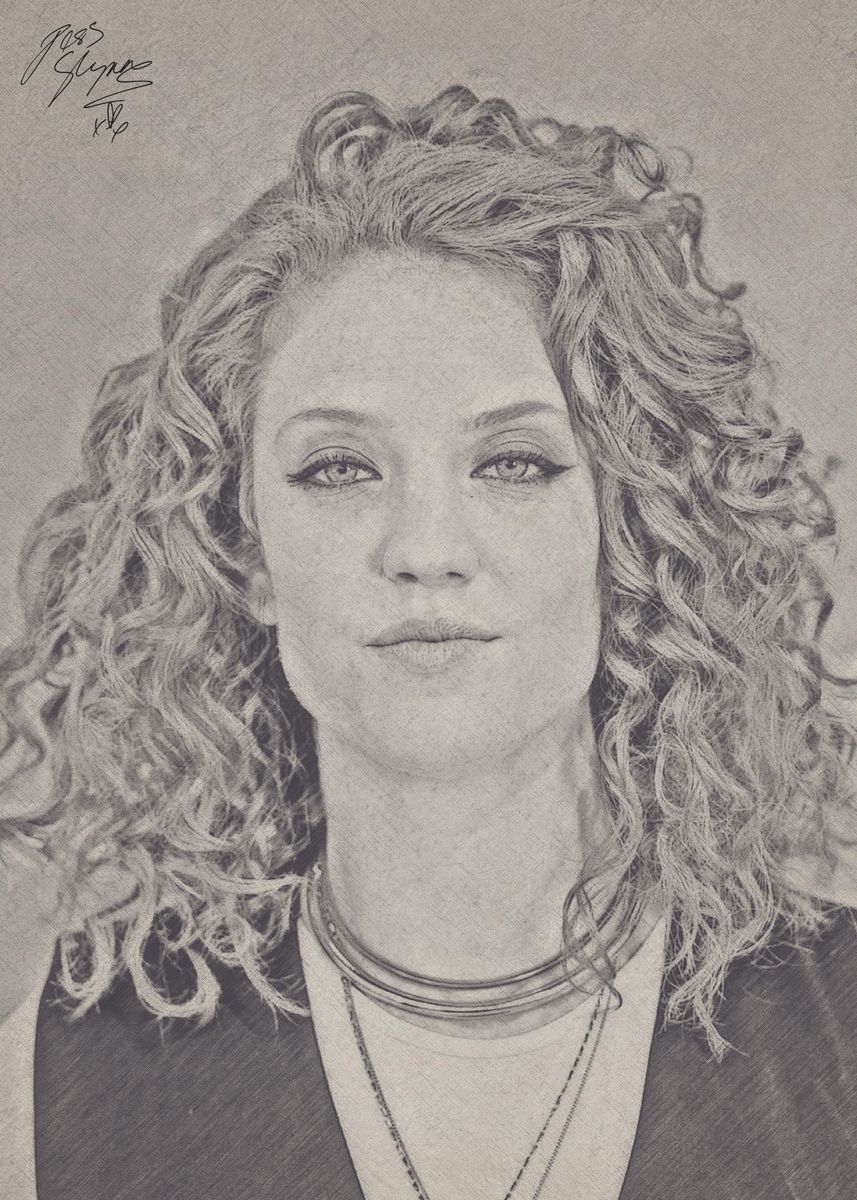 'Jess Glynne' Poster, picture, metal print, paint by John Smith | Displate