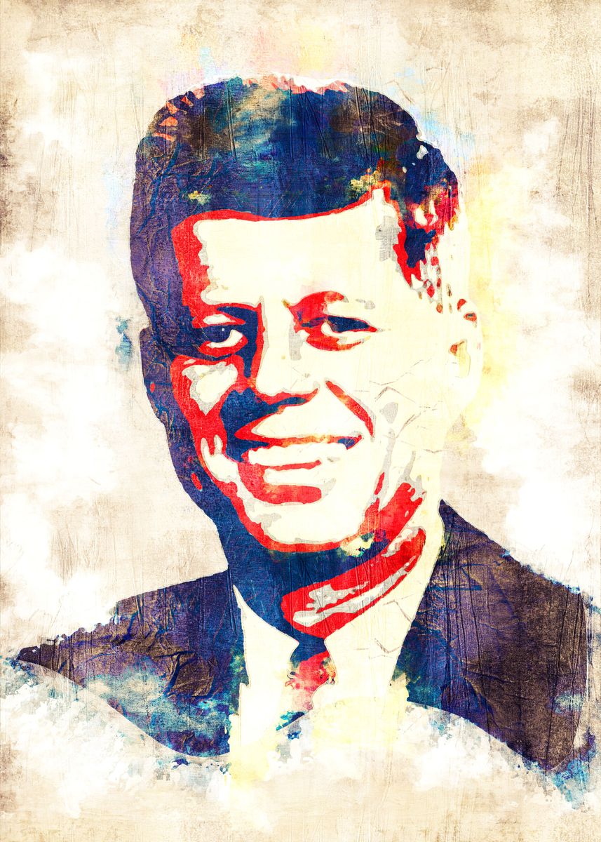 'John F Kennedy' Poster by Filip Hellman | Displate