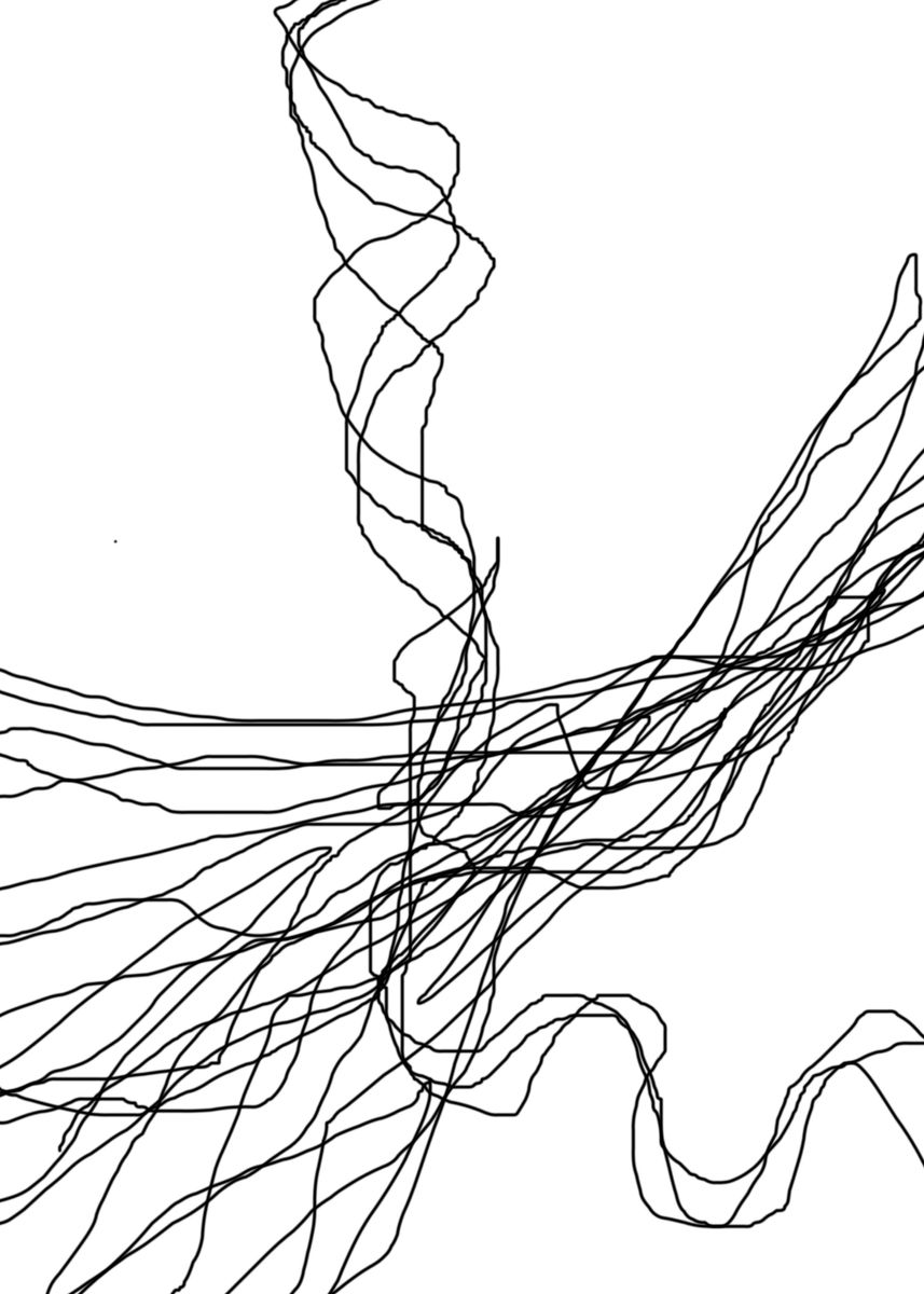 'original abstract scribble' Poster, picture, metal print, paint by ...