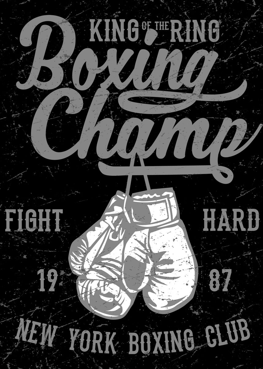 'Boxing Champ' Poster by XiKu Fang | Displate
