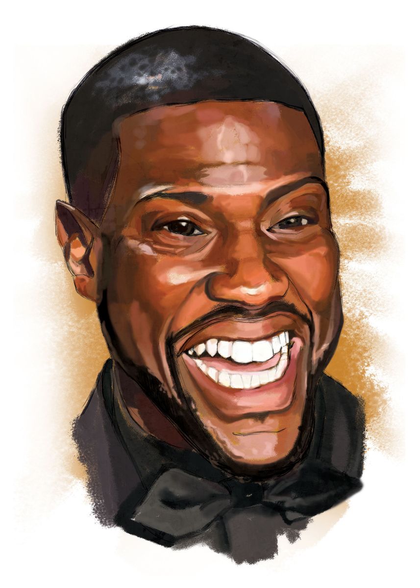 'Kevin Hart Illustrated' Poster, picture, metal print, paint by Josh ...