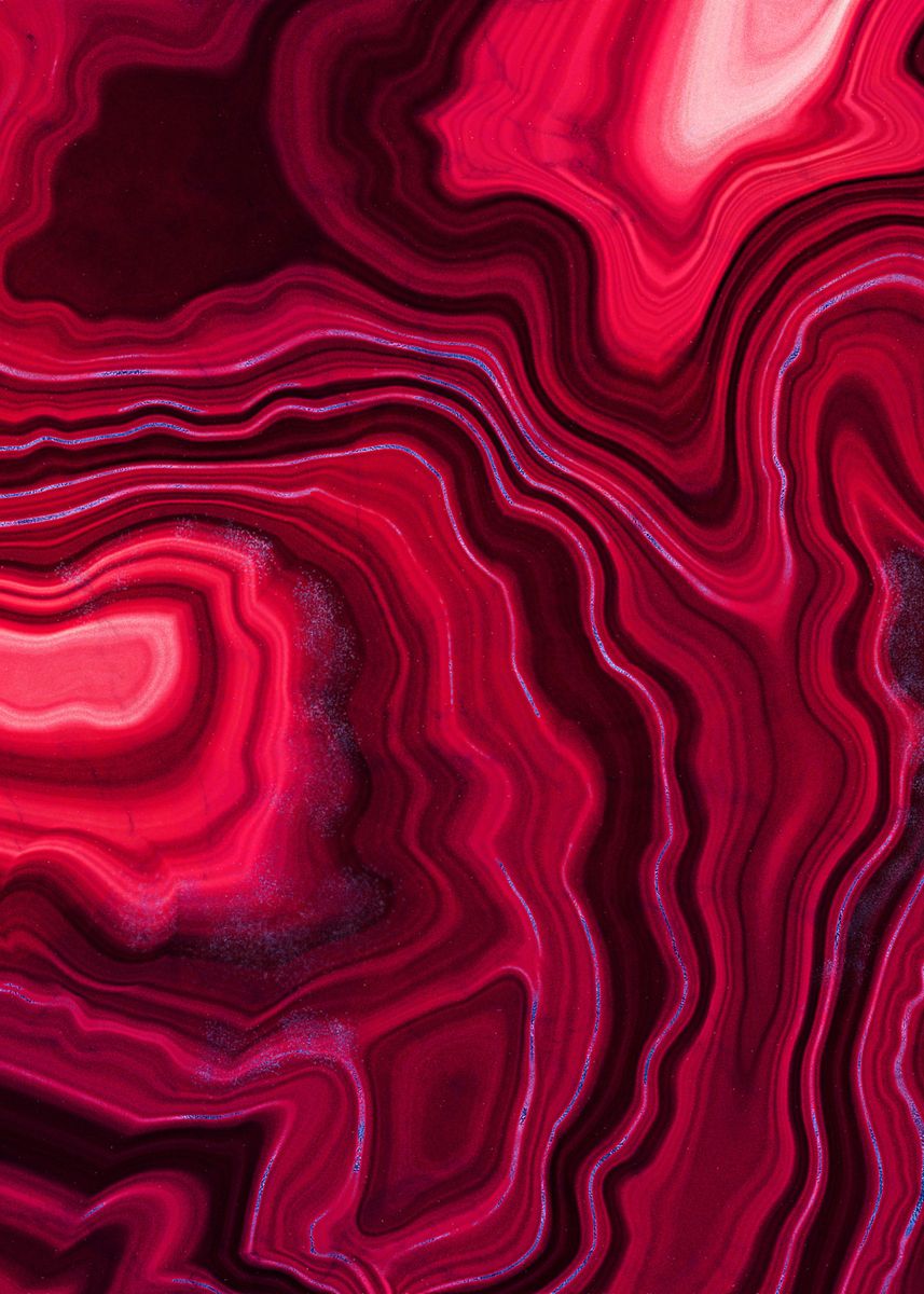 'Pink Malachite Texture 10' Poster, picture, metal print, paint by ...