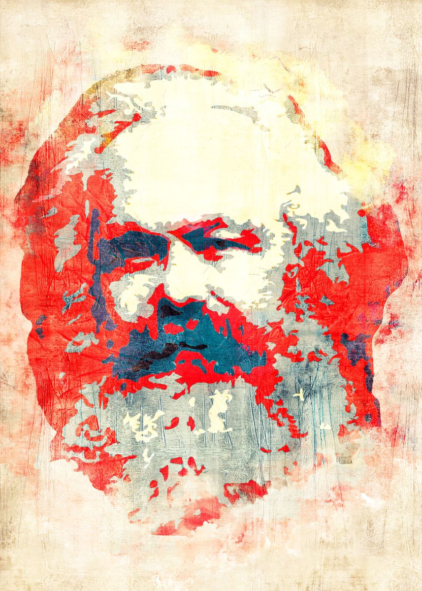 'Karl Marx ' Poster, picture, metal print, paint by Filip Hellman ...