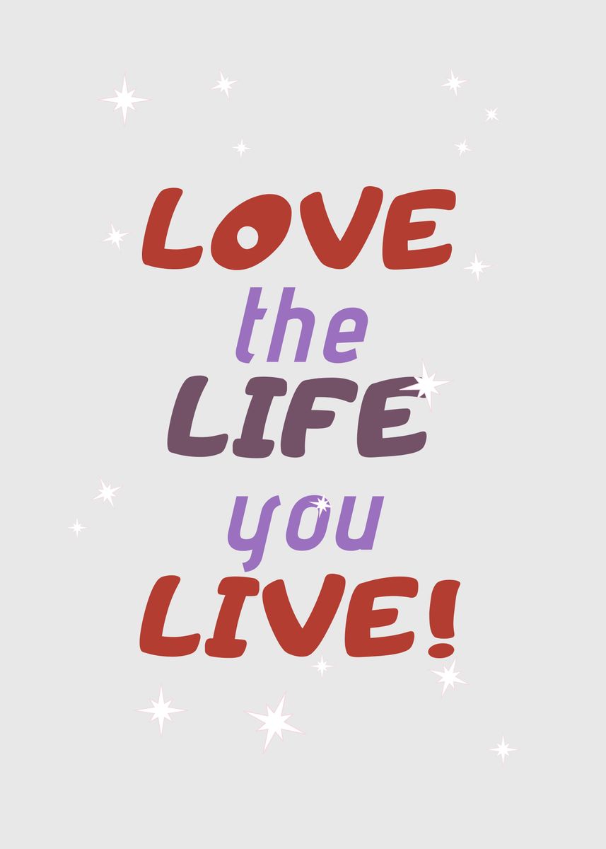 'Love Life' Poster by Innersine | Displate
