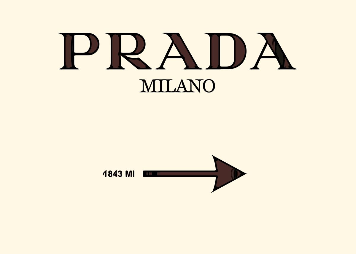 'Prada Fashion Quote' Poster by RockyBalboa | Displate