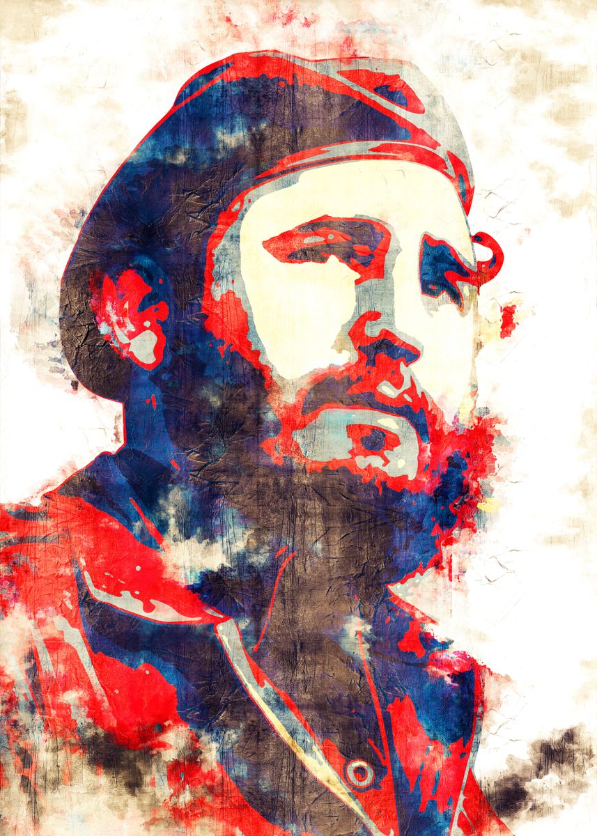 'Fidel Castro' Poster, picture, metal print, paint by Filip Hellman ...