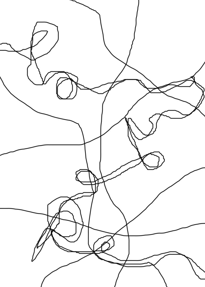 'original abstract scribble' Poster by LAST LIGHT | Displate