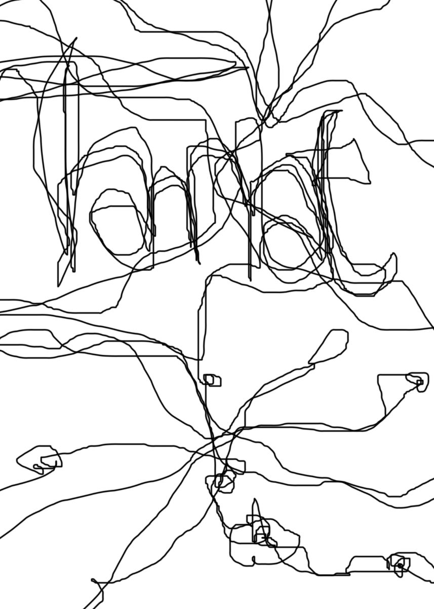 'original abstract scribble' Poster by LAST LIGHT | Displate