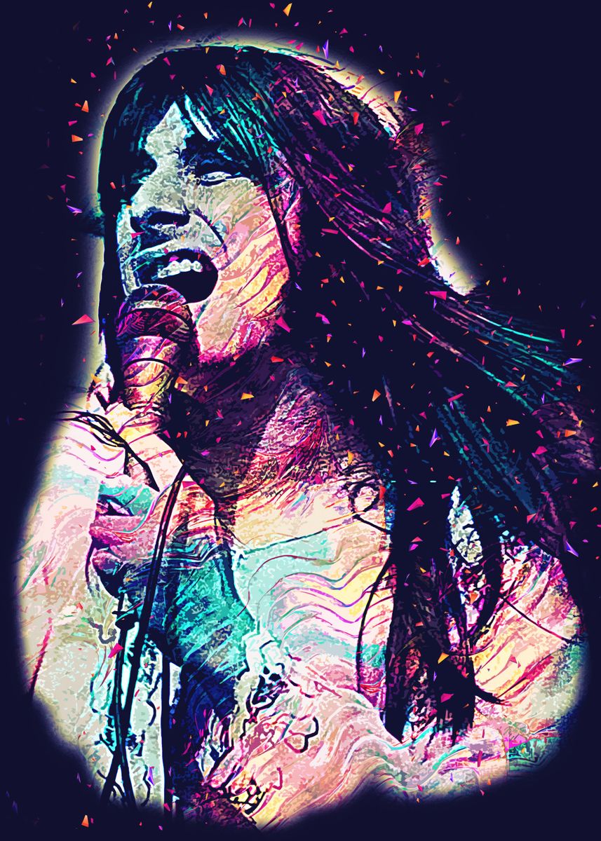 'Steve Perry' Poster, picture, metal print, paint by TI KI | Displate