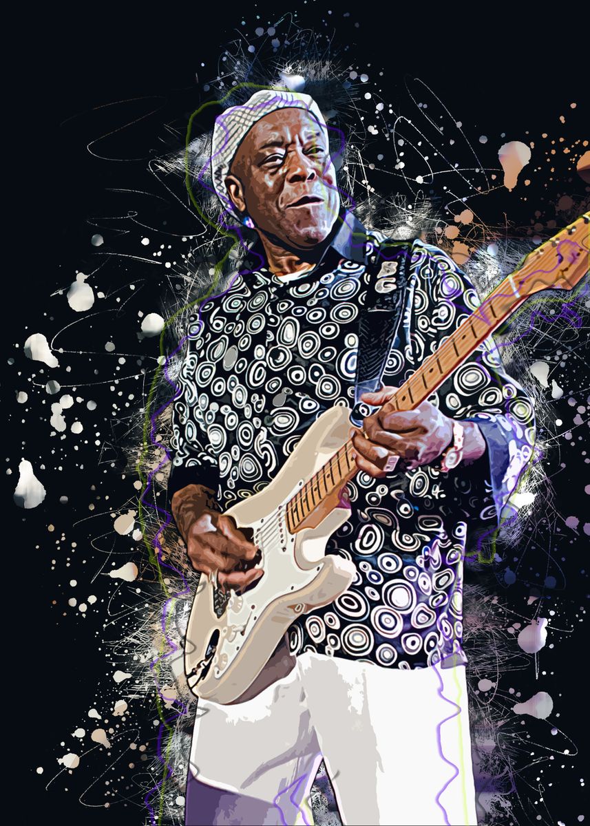 'Buddy Guy' Poster, picture, metal print, paint by BFM STUDIO | Displate