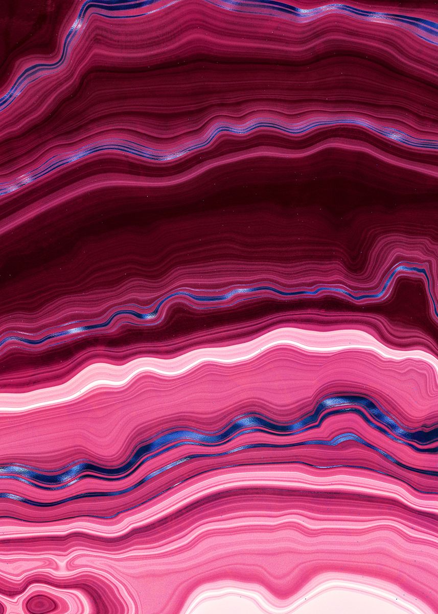 'Pink Malachite Texture 03' Poster, picture, metal print, paint by ...