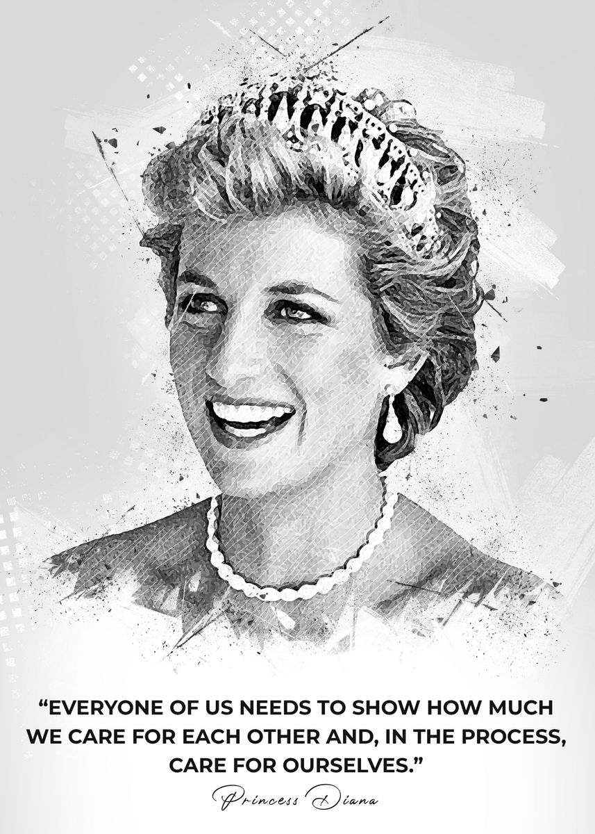 'Princess Diana Spencer' Poster, picture, metal print, paint by ...