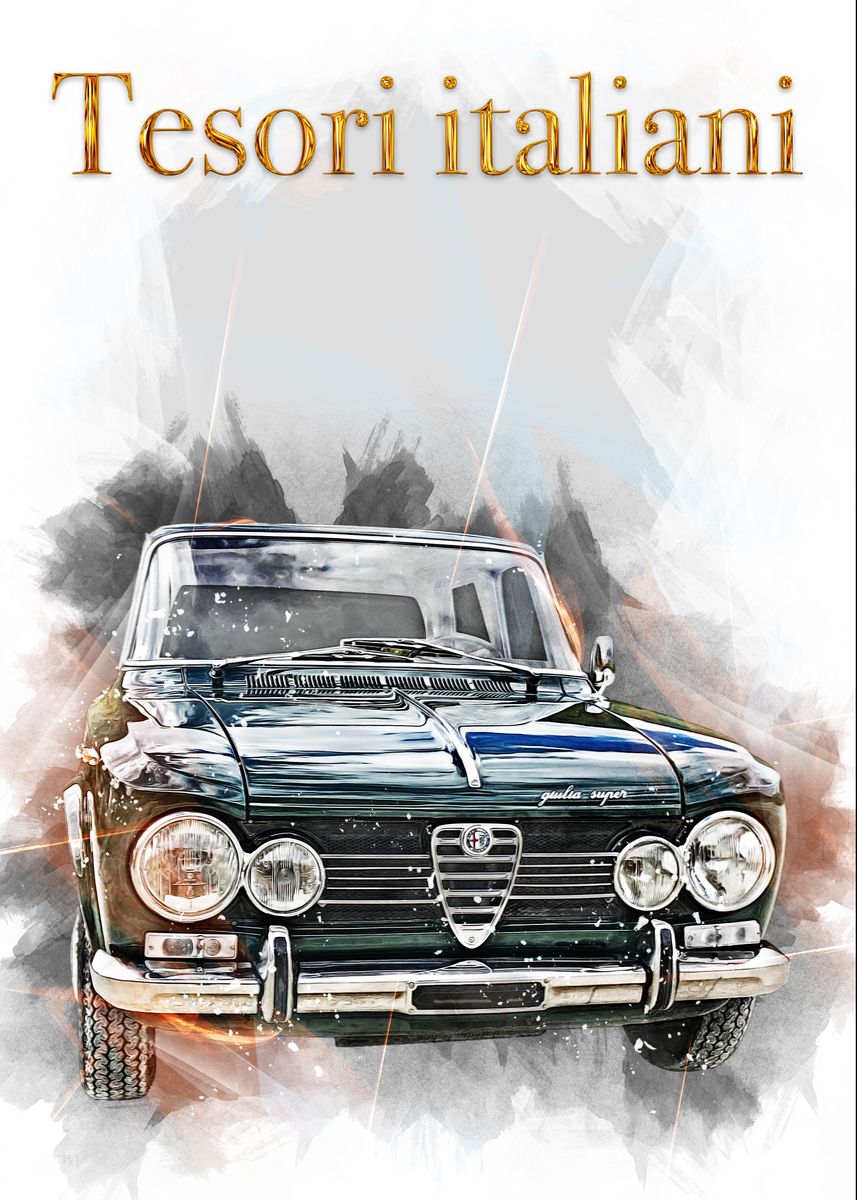 'Alfa' Poster, picture, metal print, paint by Petra Rommelfanger | Displate