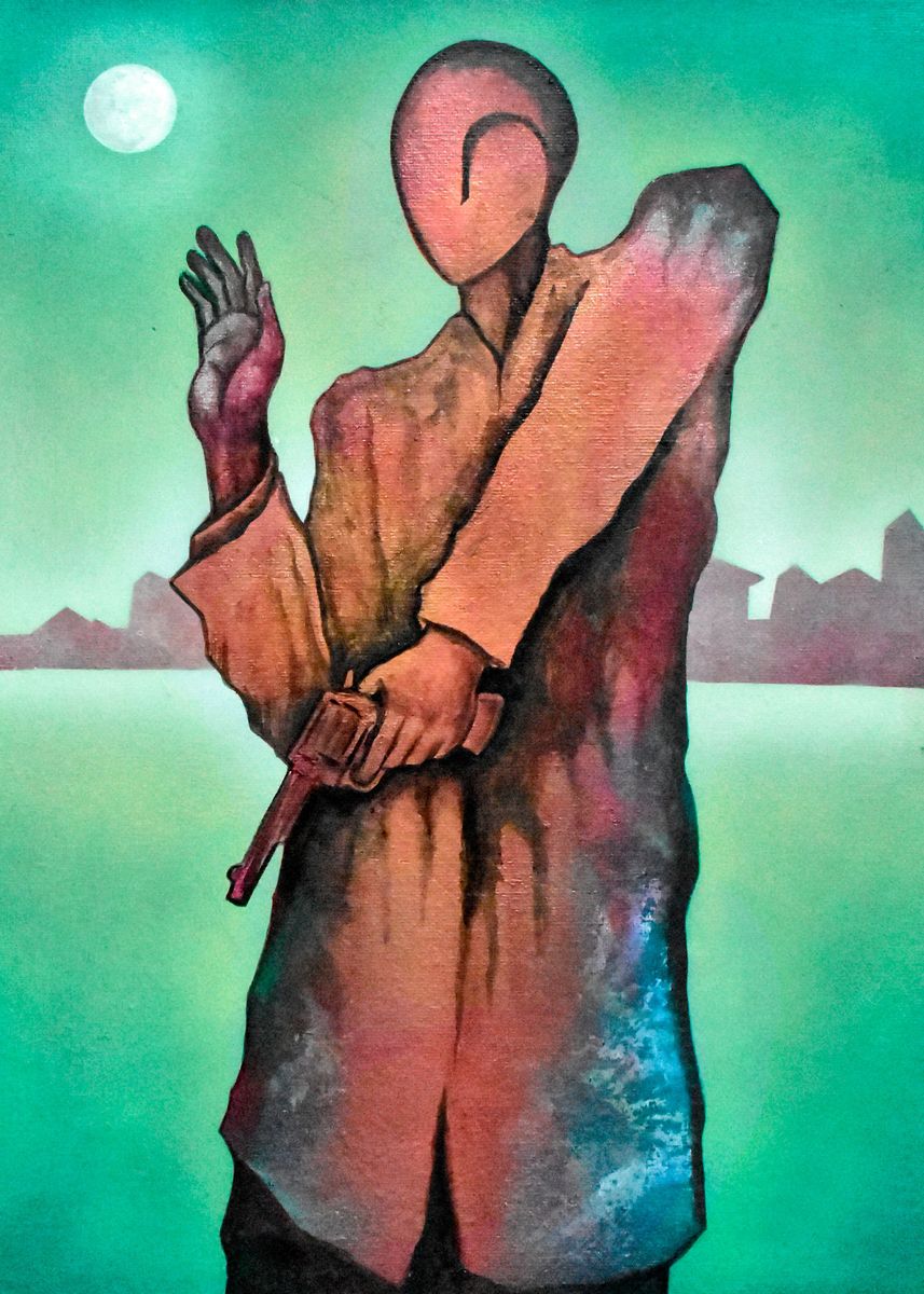 'Hit man' Poster by Ricardo Maya | Displate