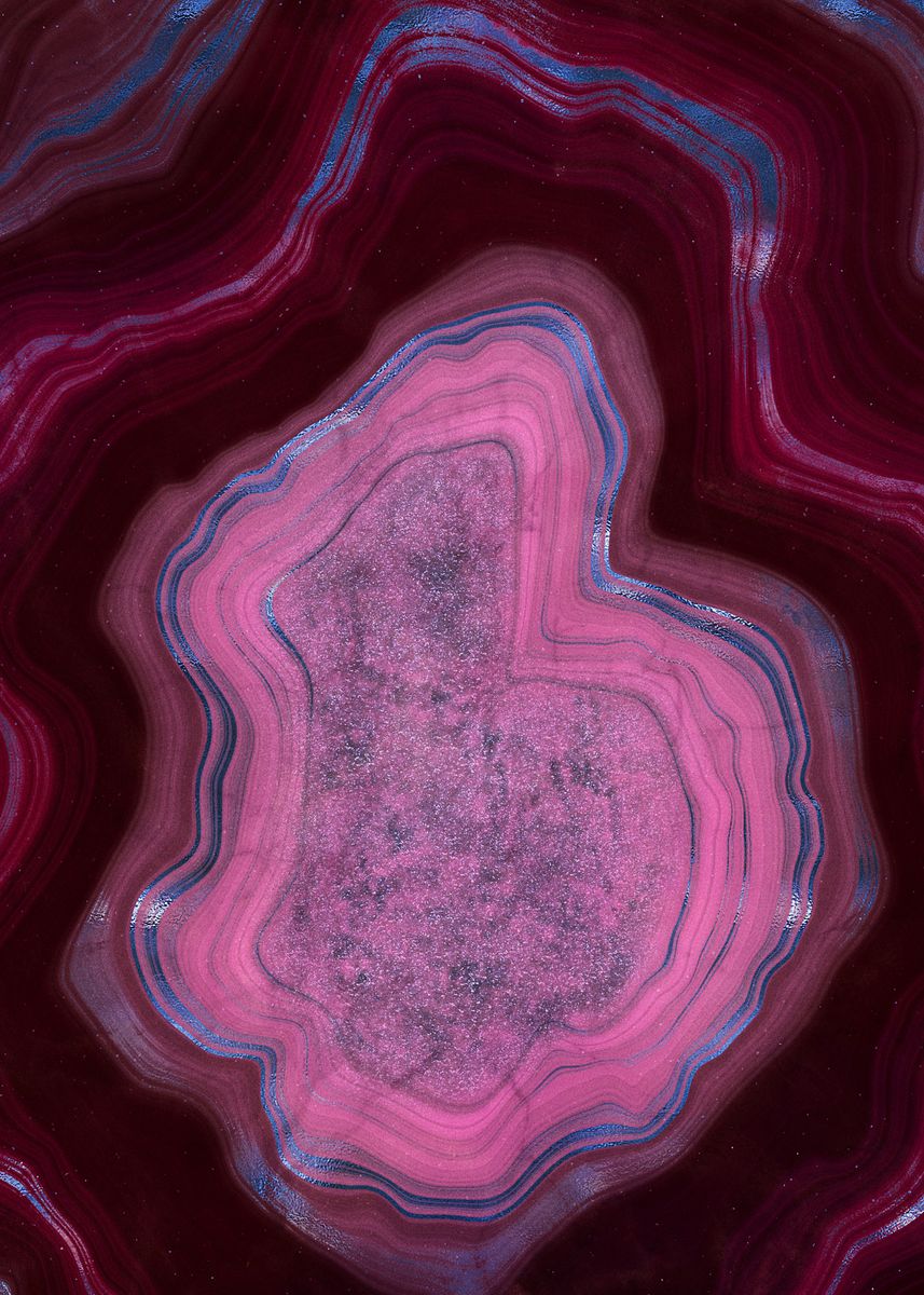 'Pink Malachite Texture 06' Poster, picture, metal print, paint by ...