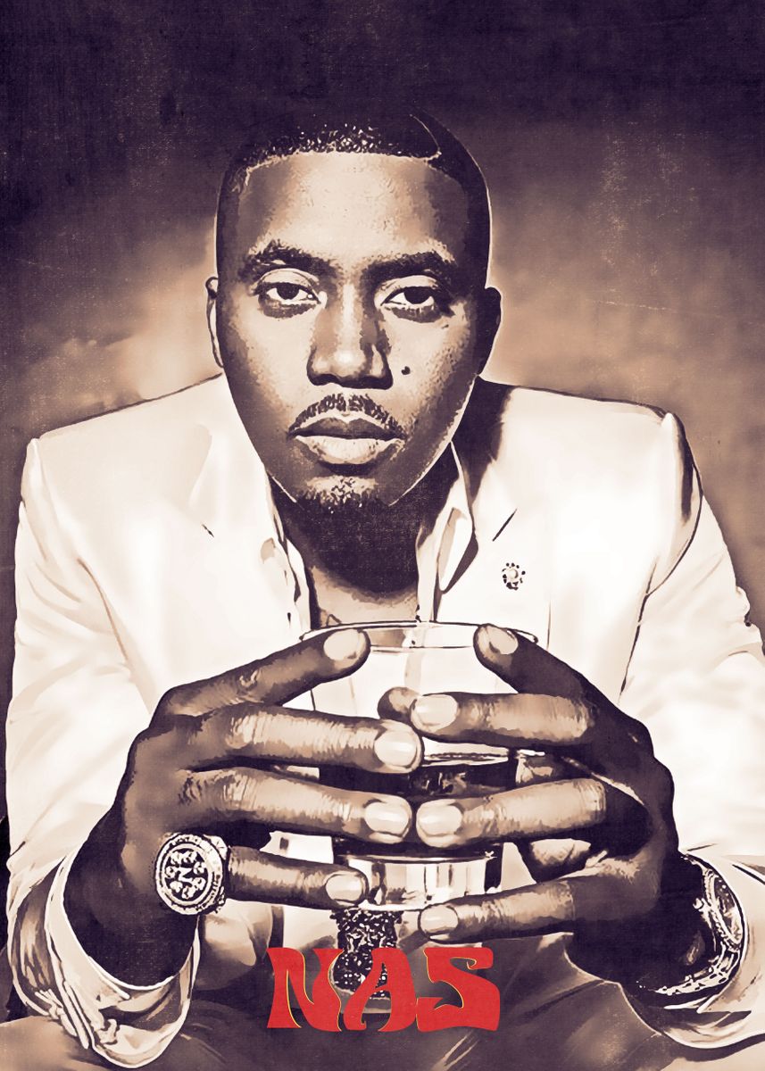 'Nas ' Poster, picture, metal print, paint by Anxhela Sufa | Displate