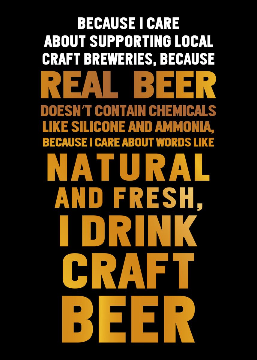 'Craft Beer' Poster by Tee Zamba | Displate