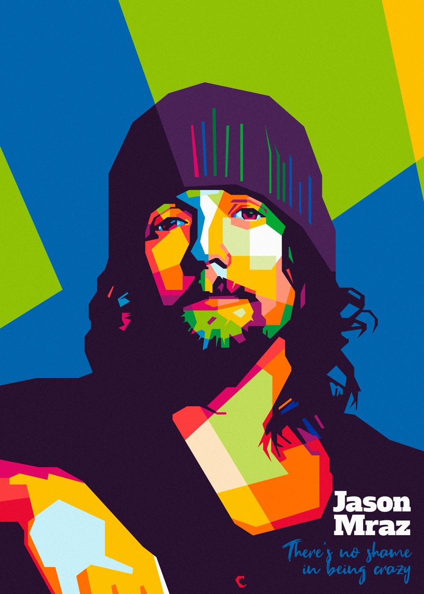 'Jason Mraz WPAP' Poster by nofa aji zatmiko | Displate