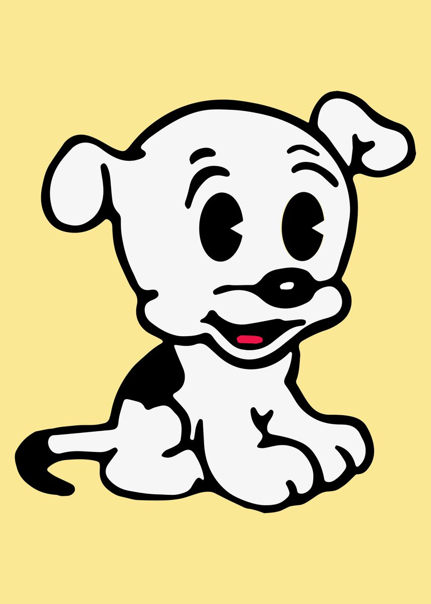 'Pudgy Betty Boop Puppy' Poster, picture, metal print, paint by Arts N ...