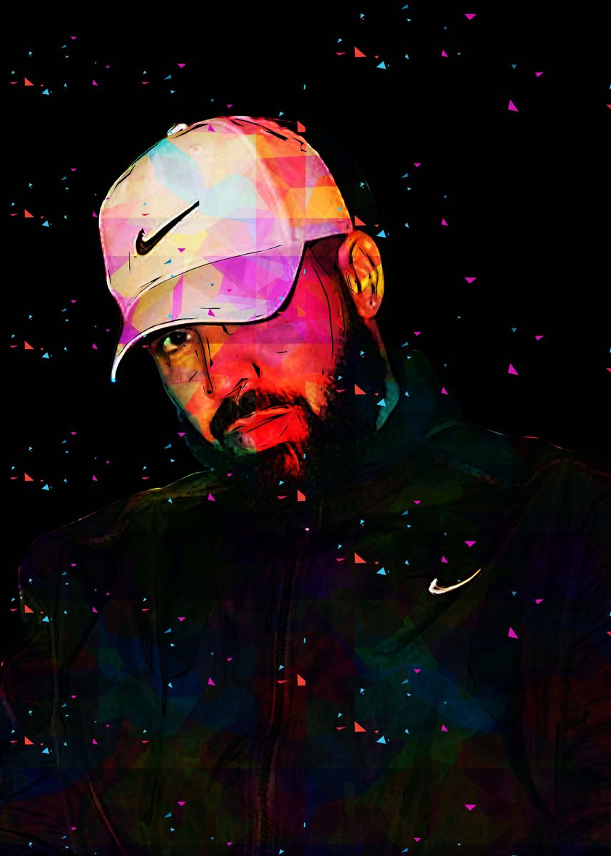 'Drake ' Poster, picture, metal print, paint by San Illustrator | Displate