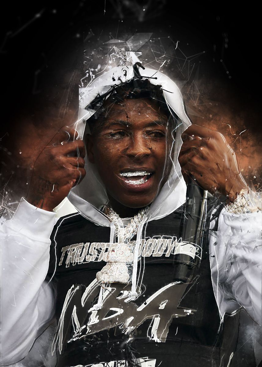 'YoungBoy Never Broke Again' Poster, picture, metal print, paint by ...