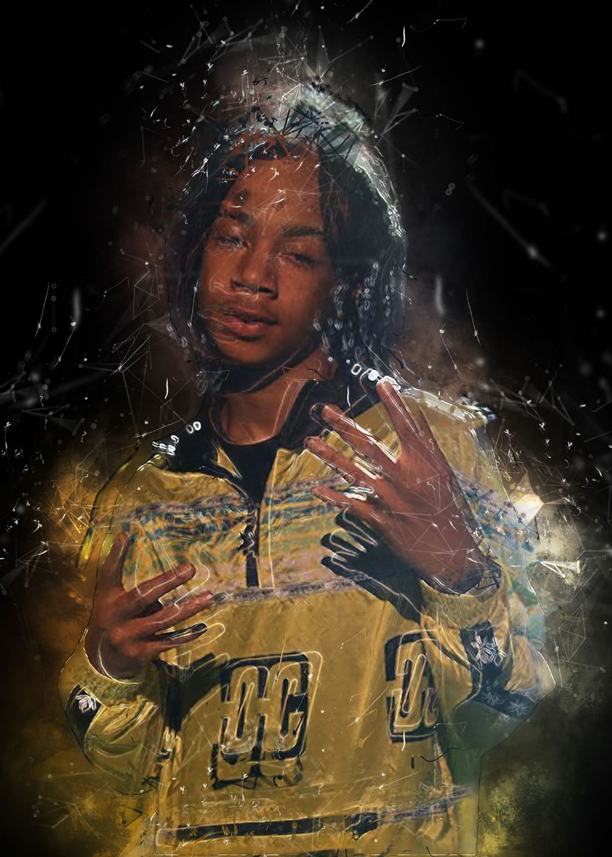 'YBN Nahmir' Poster, picture, metal print, paint by HISAN TEAM | Displate